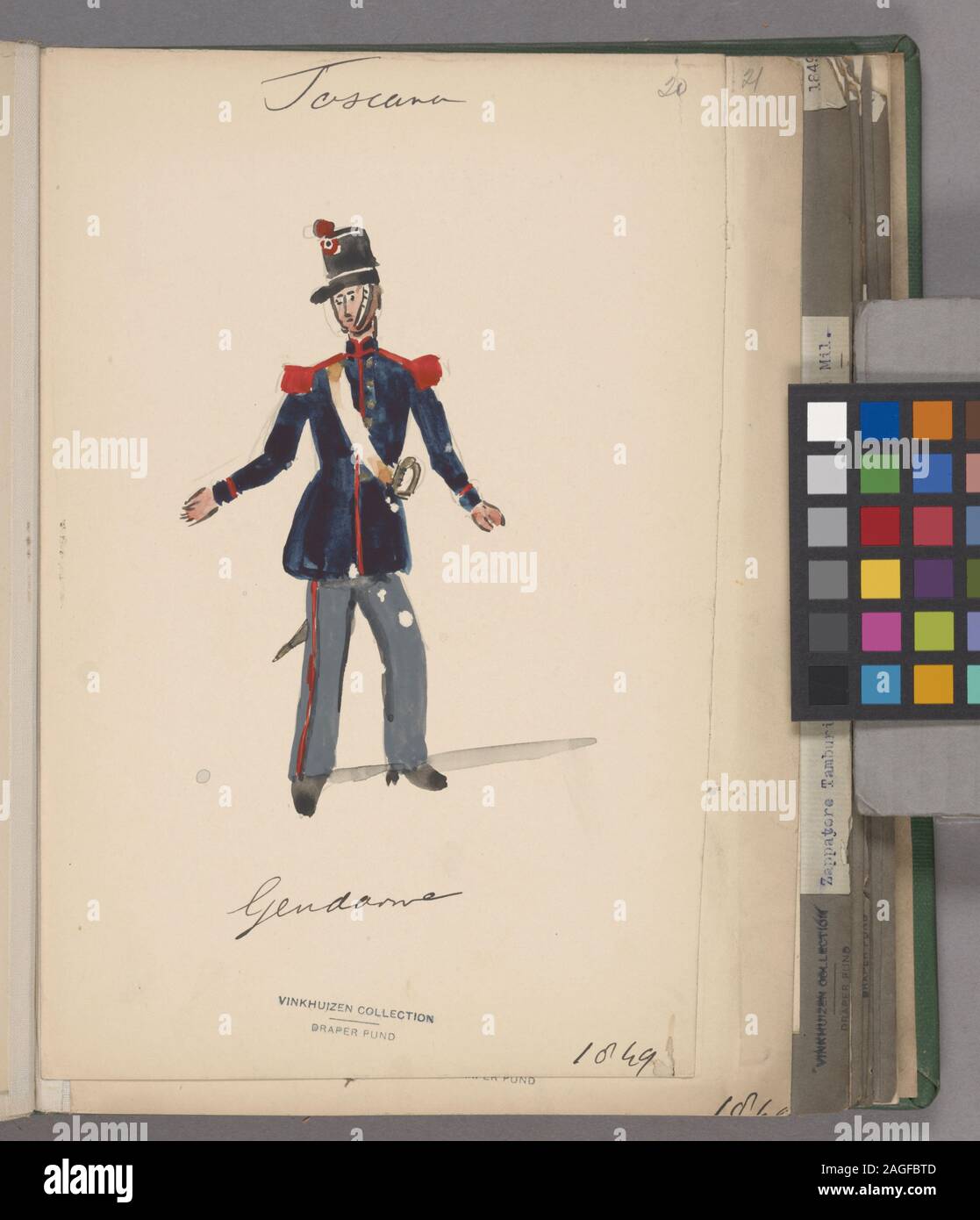 Italy Italian soldier. Tuscany, 1848-1852.; Italy Italian soldier ...