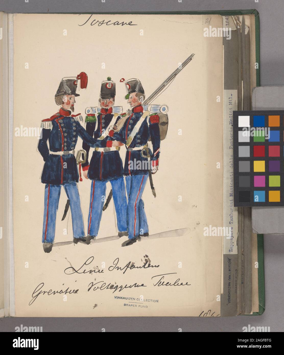 Italy Italian soldier. Tuscany, 1848-1852.; Italy Italian soldier ...