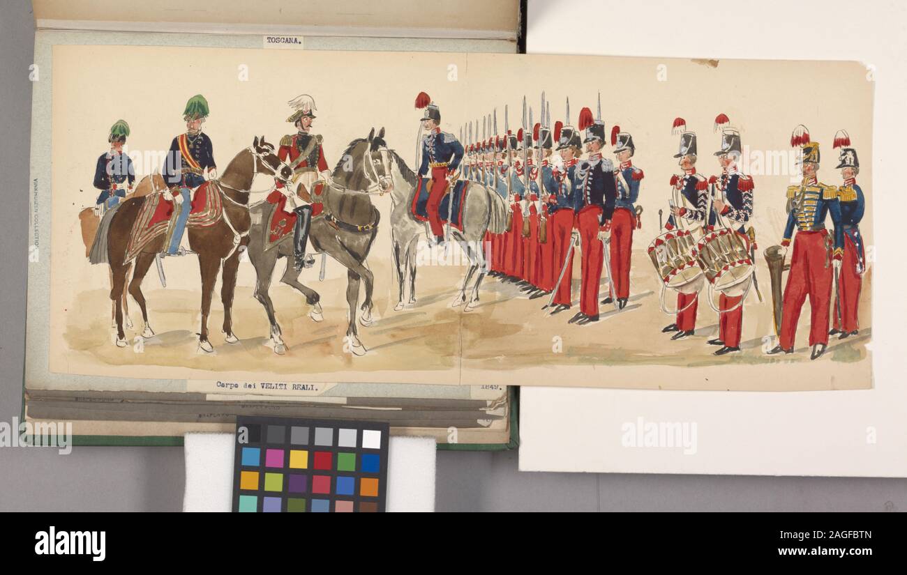 Italy Italian soldier. Tuscany, 1848-1852.; Italy Italian soldier ...