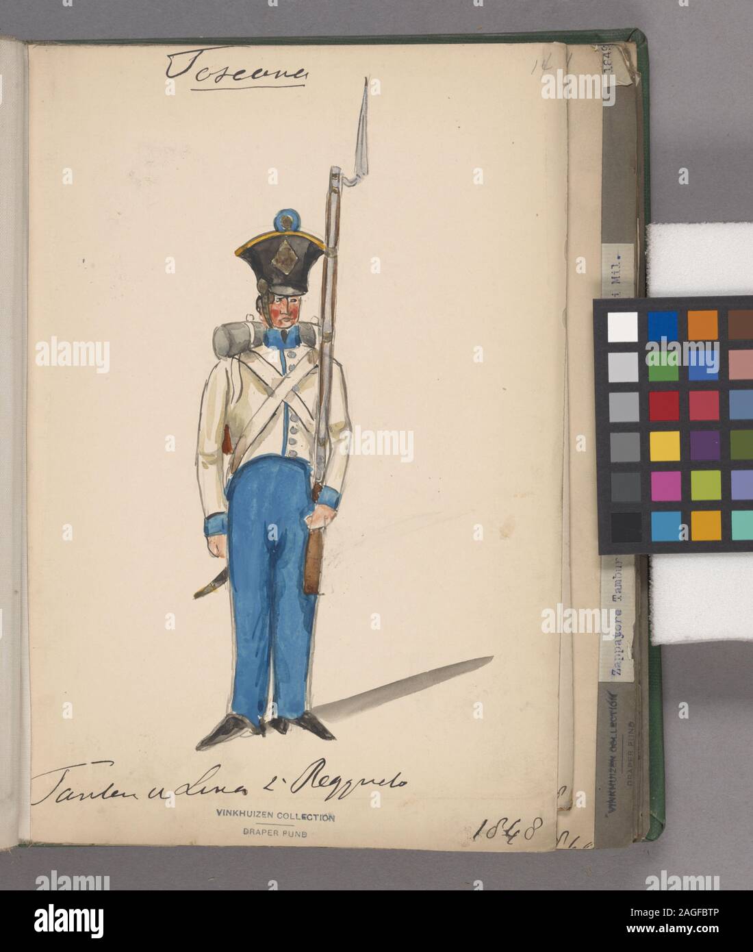 Italy Italian soldier. Tuscany, 1848-1852.; Italy Italian soldier ...