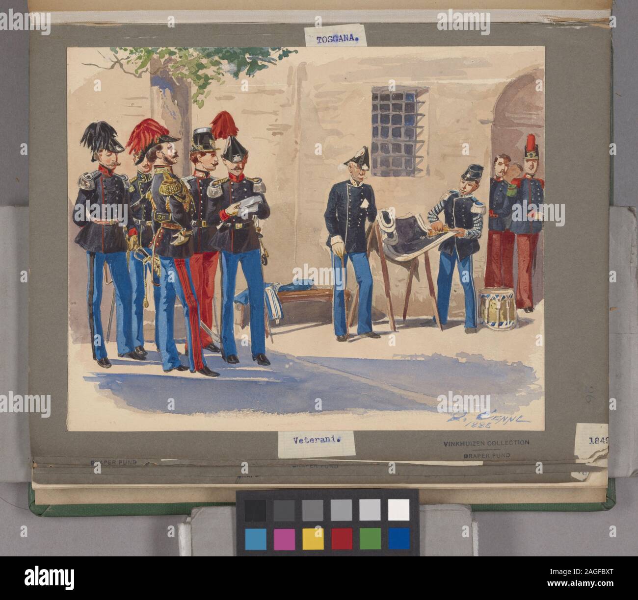 Italy Italian soldier. Tuscany, 1848-1852.; Italy Italian soldier ...