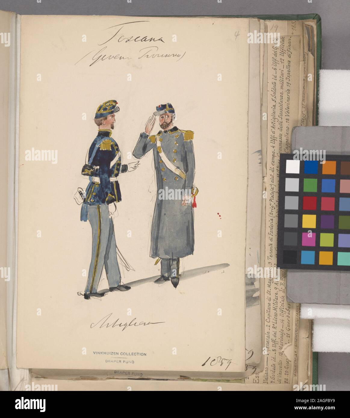 Italy Italian soldier. Tuscany, 1859-1880.; Italy Italian soldier ...
