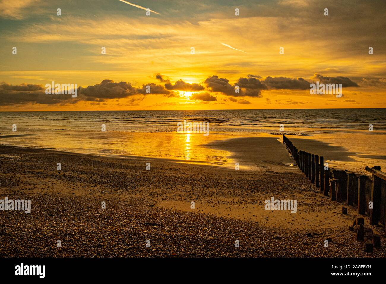 climping beach uk Stock Photo - Alamy