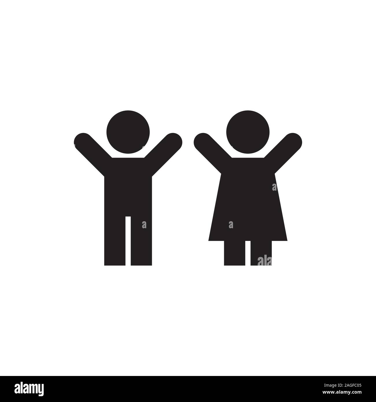 Boy and girl sport school Stock Vector Images - Alamy