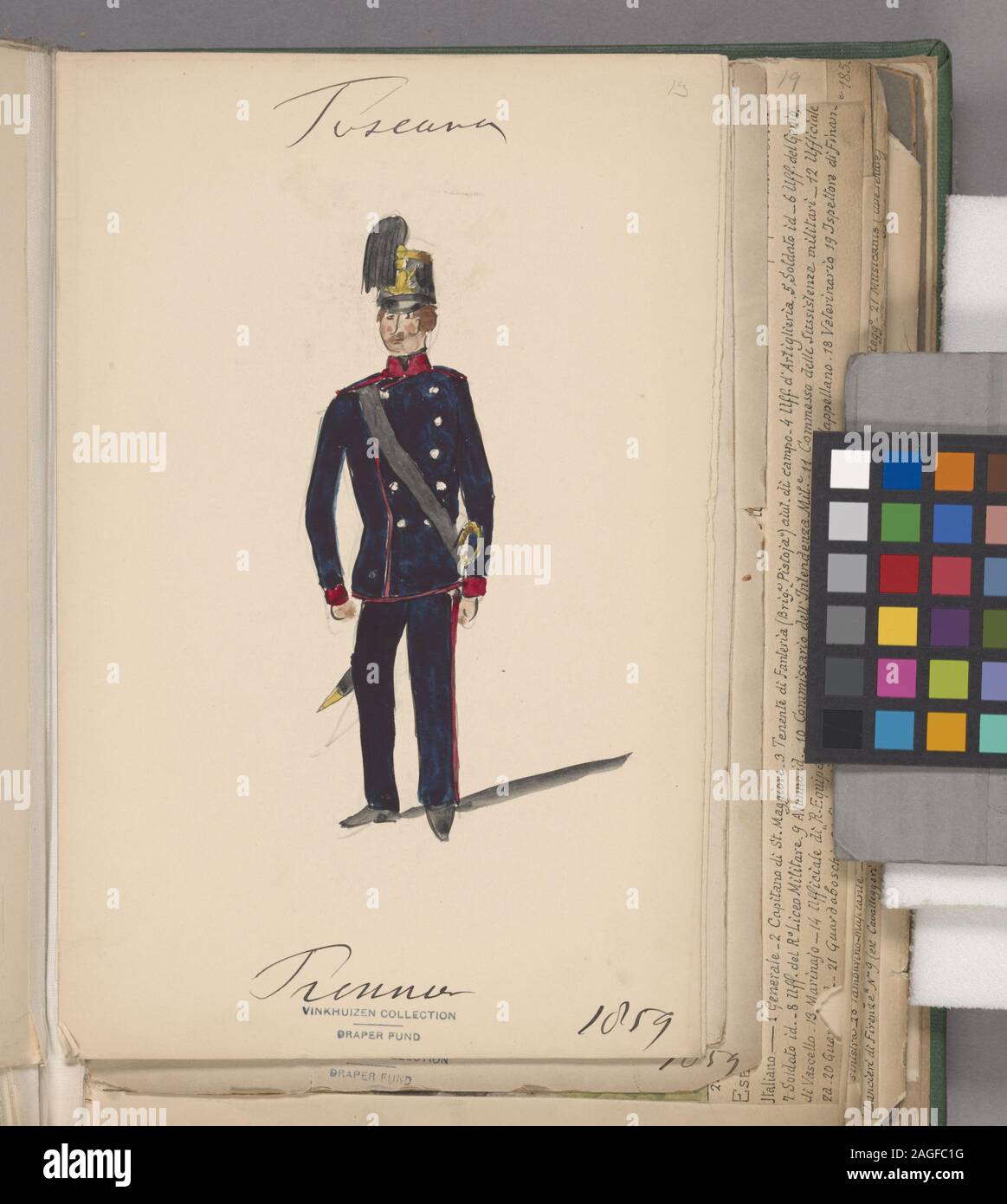 Italy Italian soldier. Tuscany, 1859-1880.; Italy Italian soldier ...