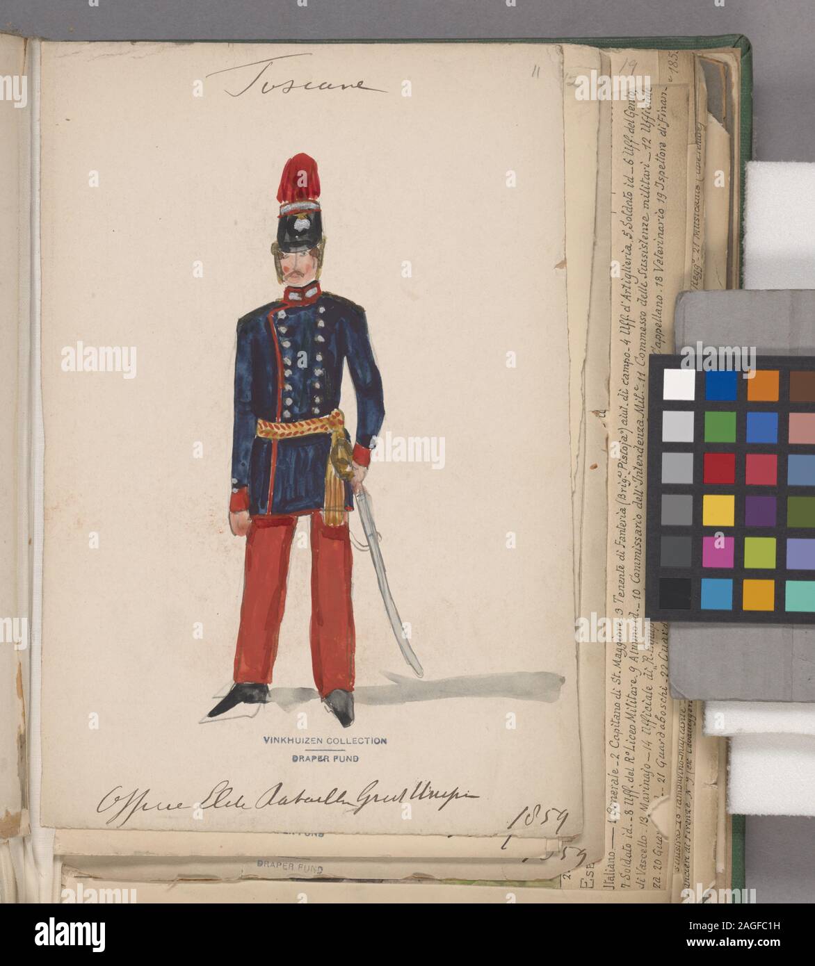 Italy Italian soldier. Tuscany, 1859-1880.; Italy Italian soldier ...