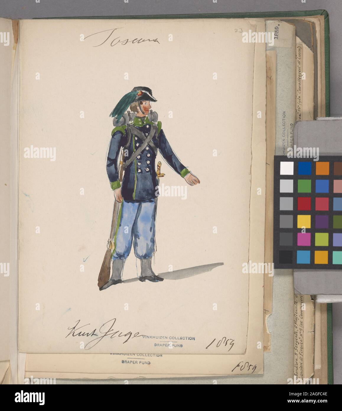 Italy Italian soldier. Tuscany, 1859-1880.; Italy Italian soldier ...