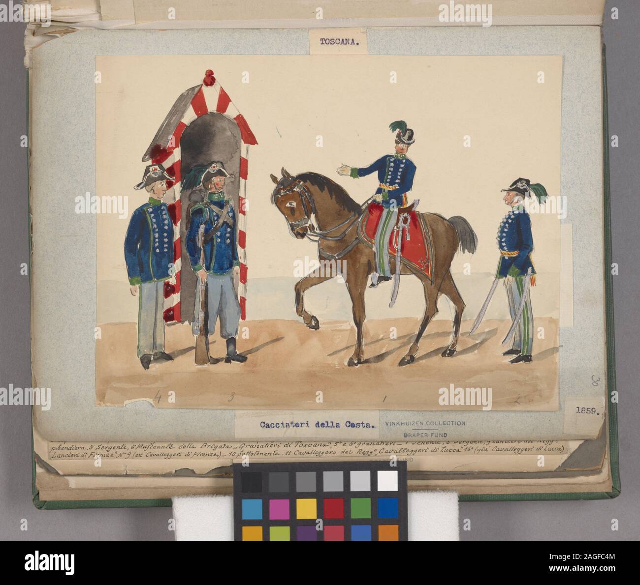 Italy Italian soldier. Tuscany, 1859-1880.; Italy Italian soldier ...