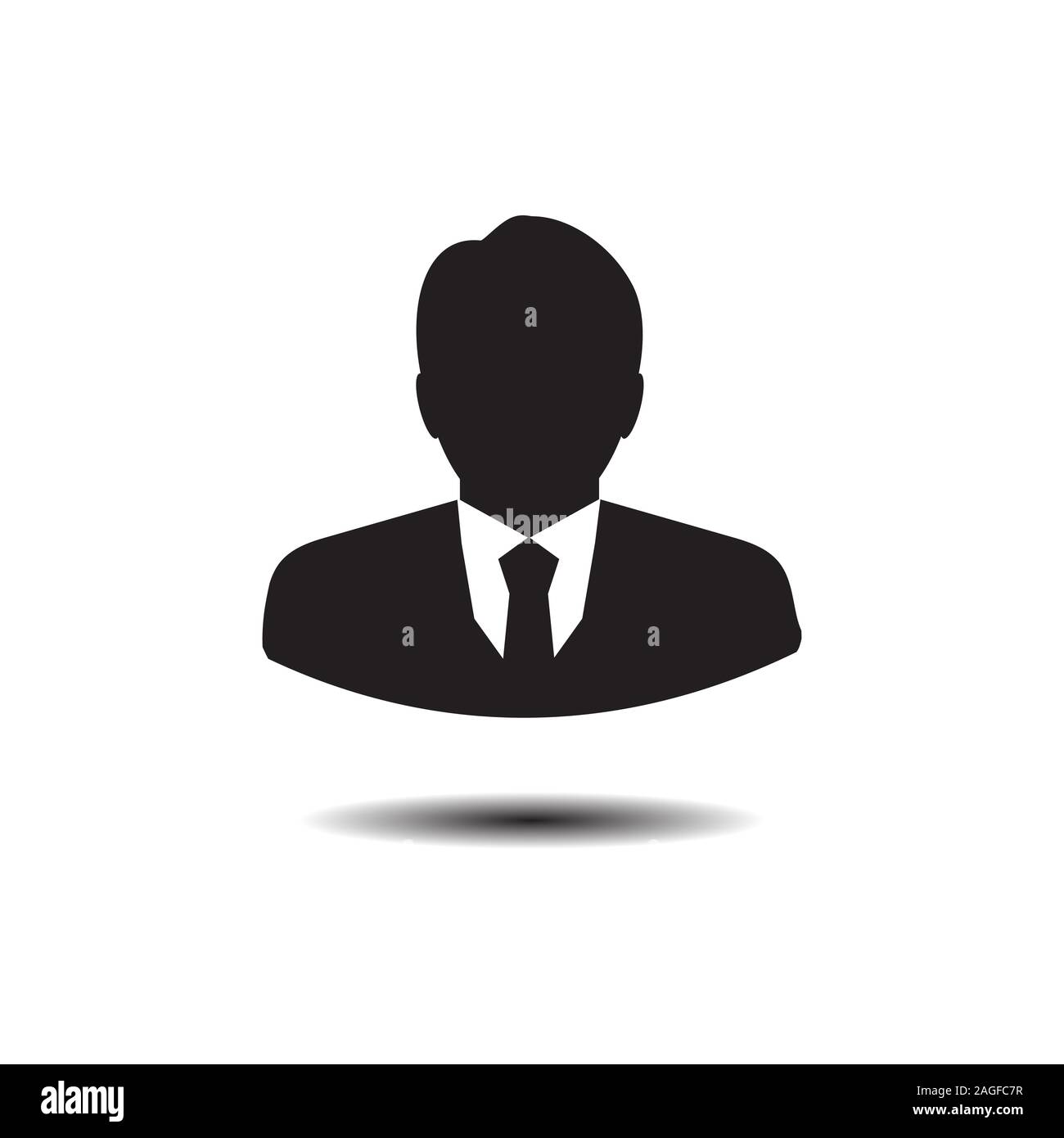 Businessman icon vector illustration isolated on white background with ...