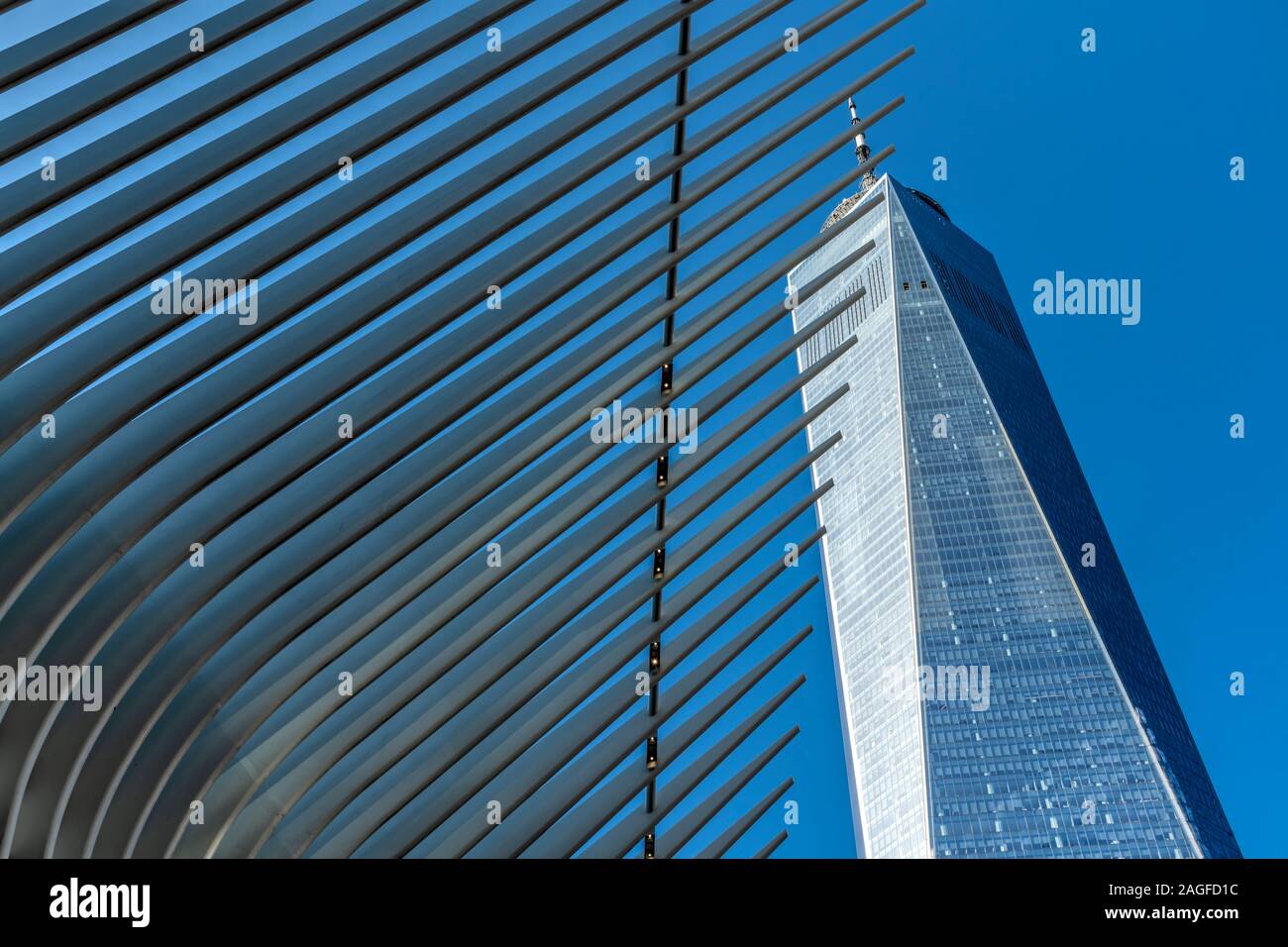 White ribs of Oculus station house designed by architect Santiago ...