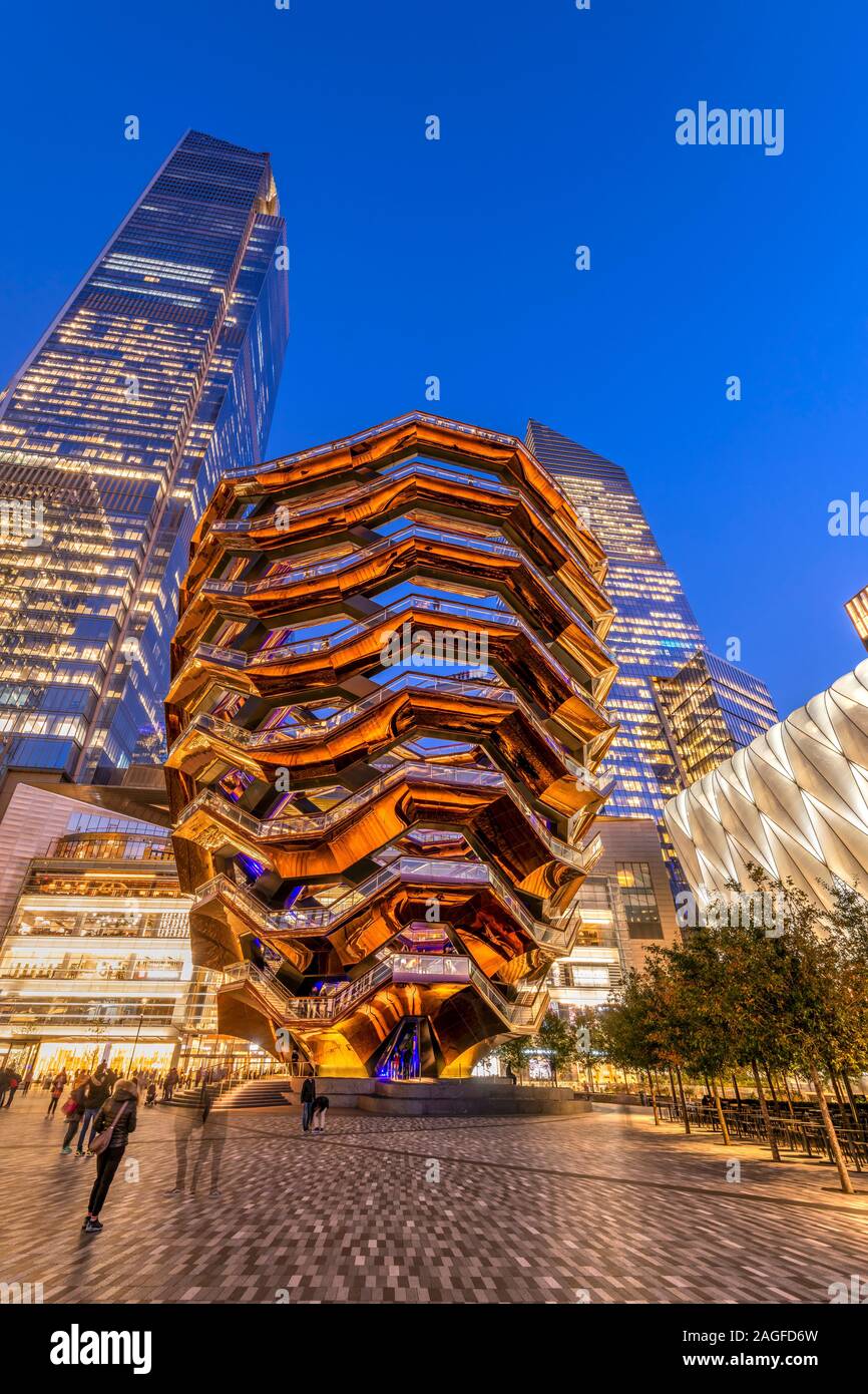 The Vessel, Hudson Yards Redevelopment Project, Manhattan, New York ...