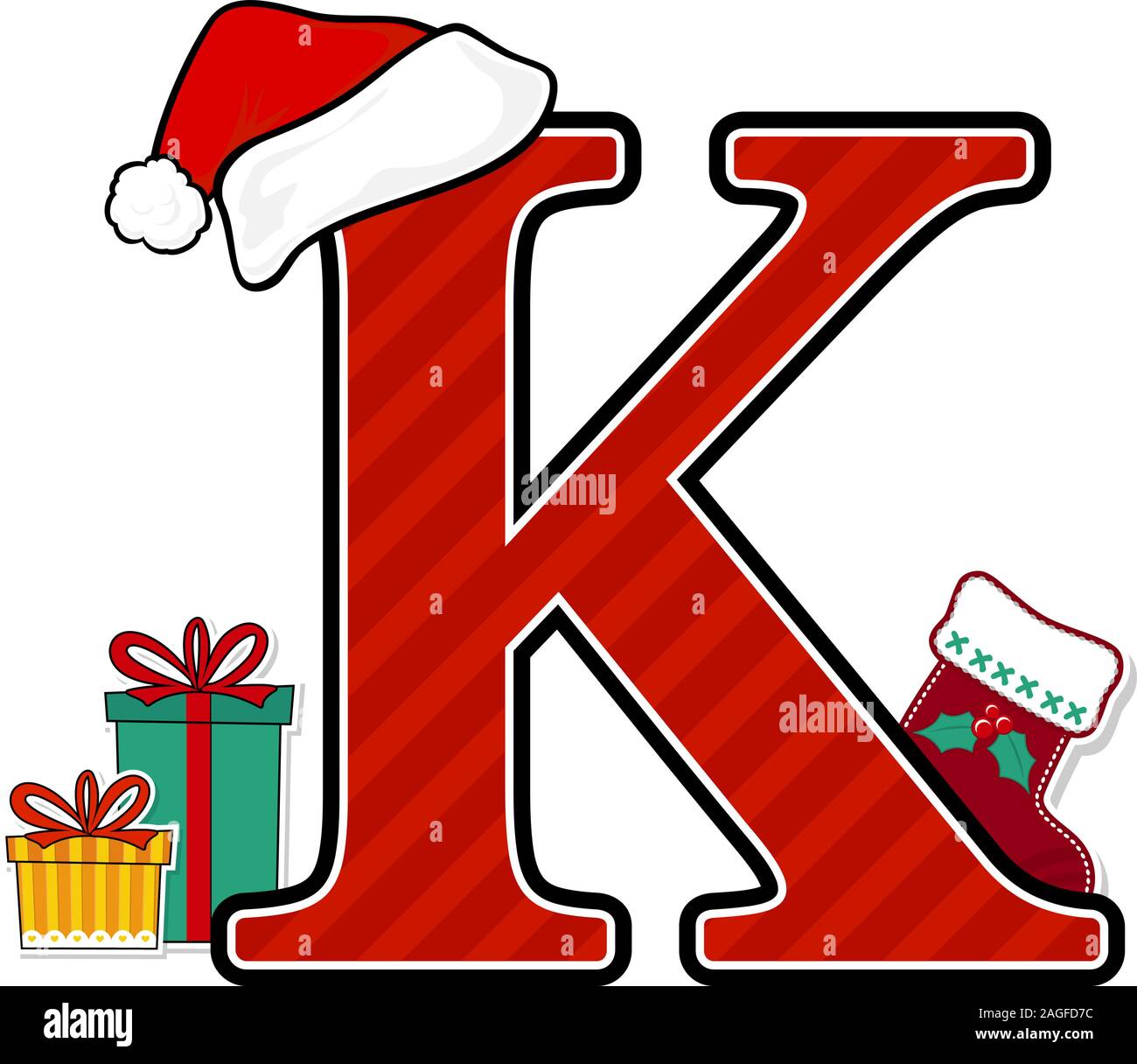 Cartoon Letter K Stock Vector Images - Alamy