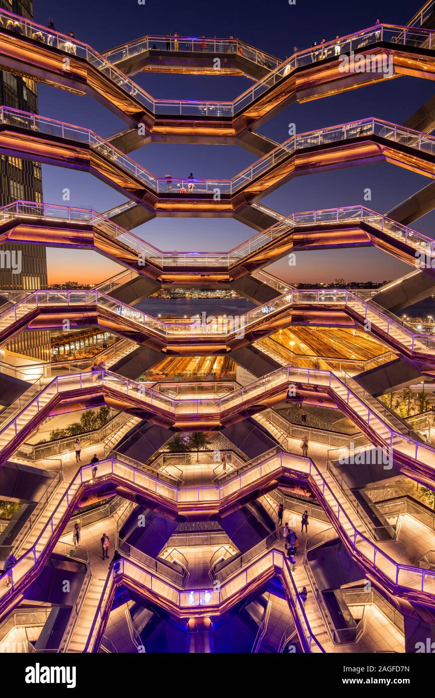 The Vessel, Hudson Yards Redevelopment Project, Manhattan, New York ...