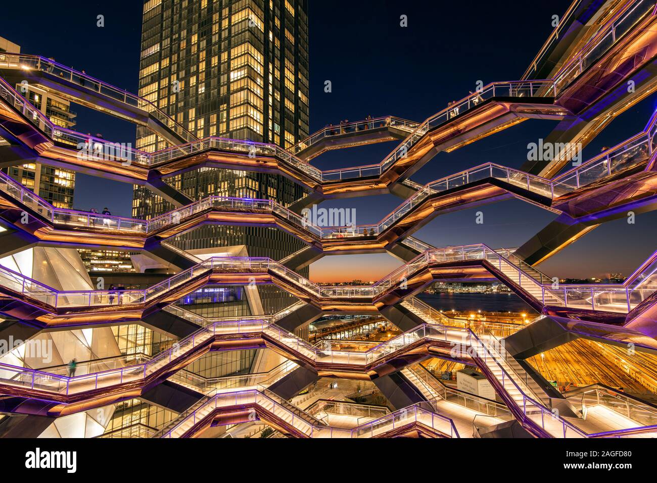 The Vessel, Hudson Yards Redevelopment Project, Manhattan, New York ...