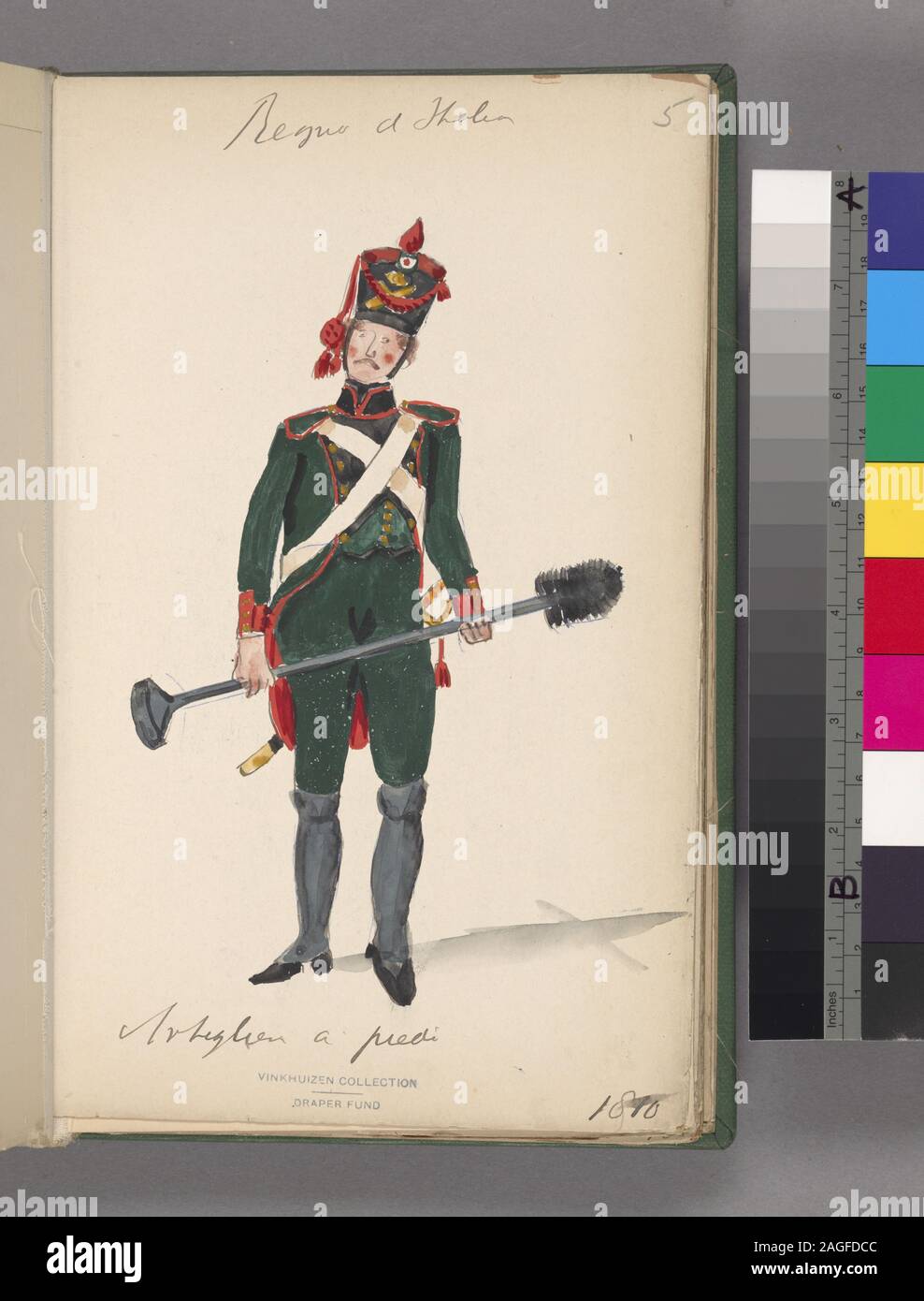 Italy Italian soldier, 1810; Italy Italian soldier, 1810 Stock Photo ...