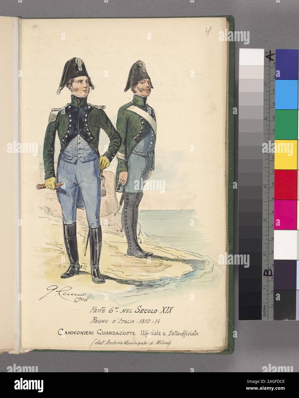 Italy Italian soldier, 1810; Italy Italian soldier, 1810 Stock Photo ...