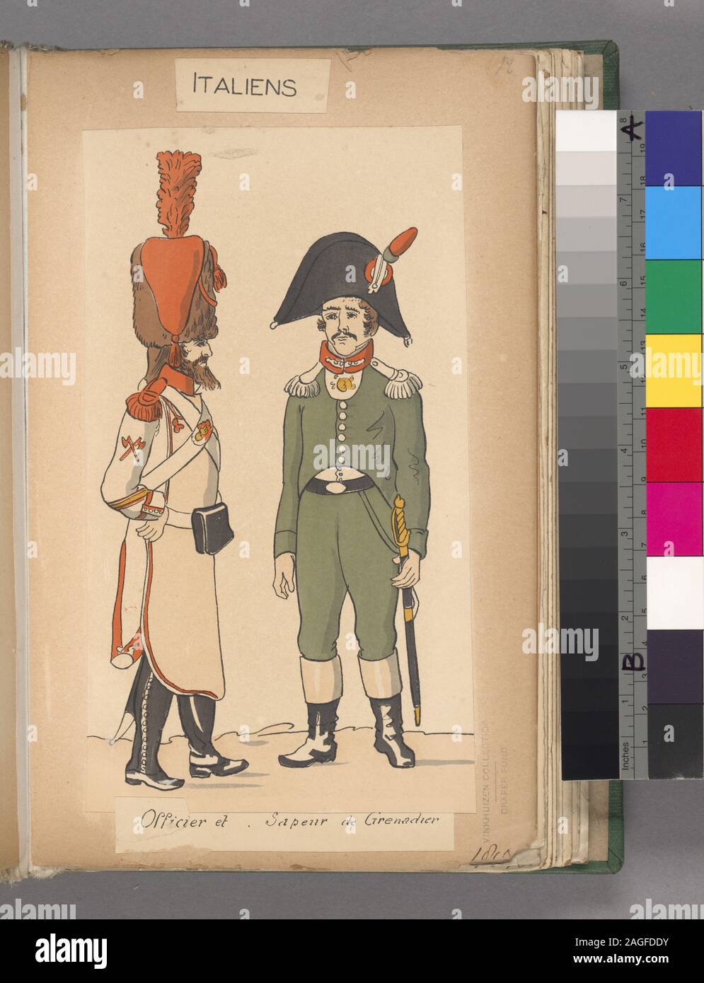 Italy Italian soldier, 1810; Italy Italian soldier, 1810 Stock Photo ...