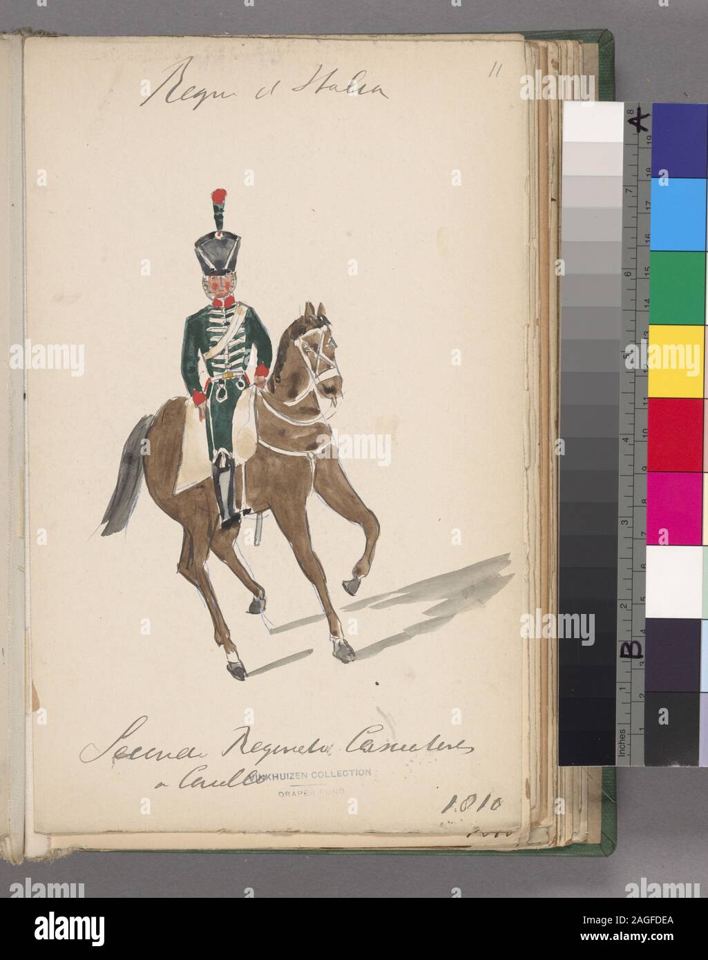 Italy Italian soldier, 1810; Italy Italian soldier, 1810 Stock Photo ...