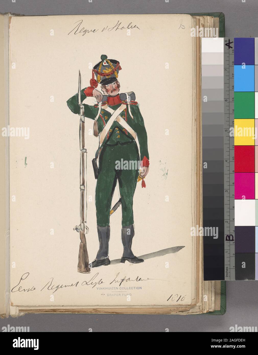 Italy Italian soldier, 1810; Italy Italian soldier, 1810 Stock Photo ...