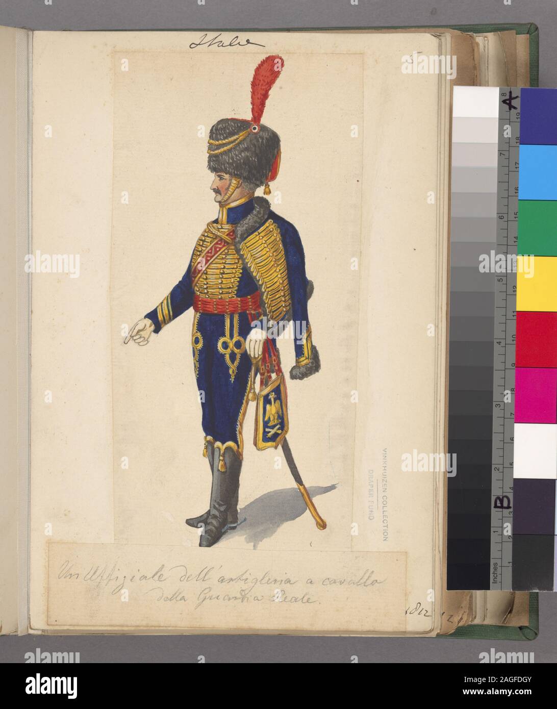 Italy Italian soldier, 1812; Italy Italian soldier, 1812 Stock Photo ...