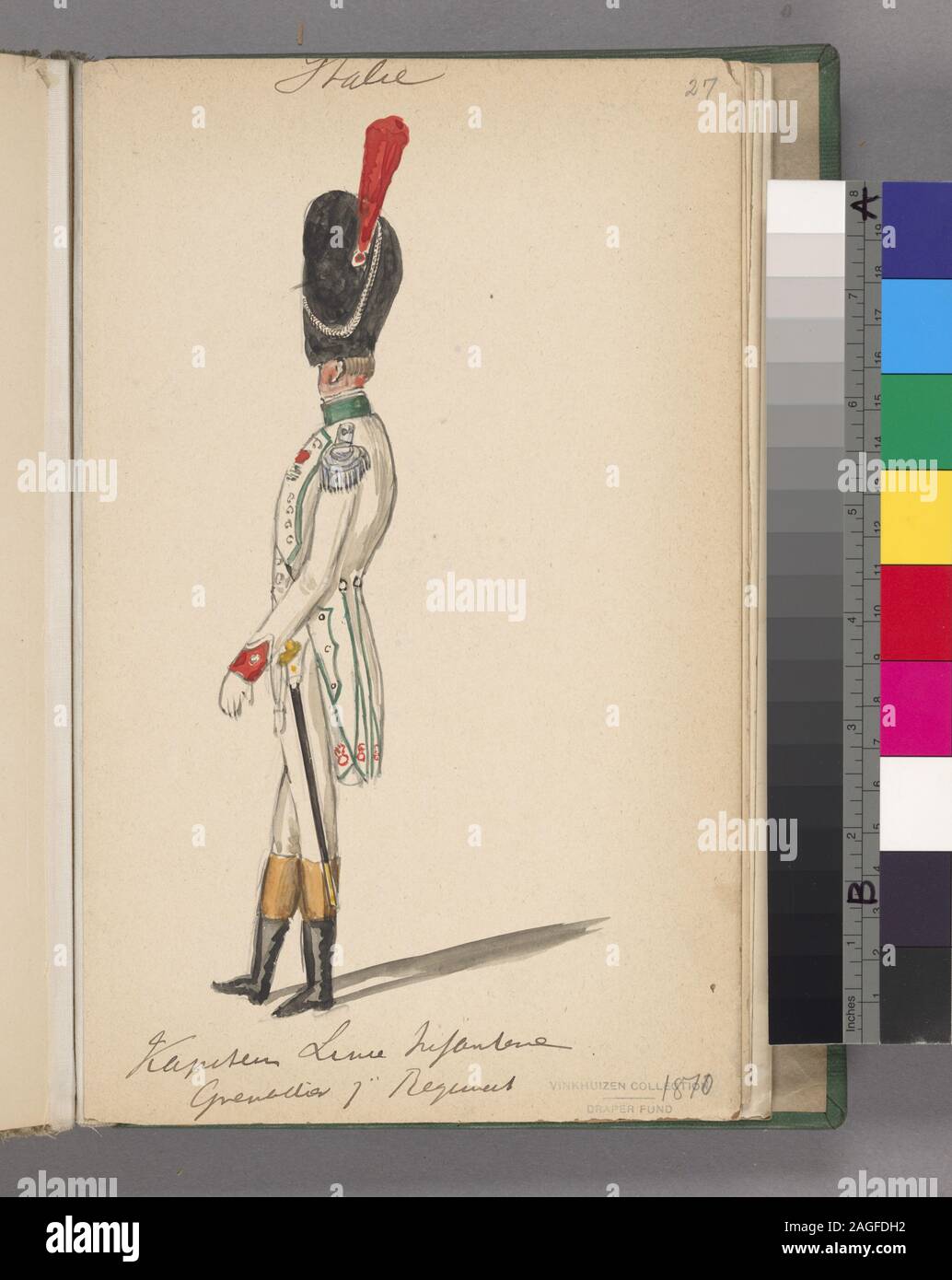 Italy Italian soldier, 1810; Italy Italian soldier, 1810 Stock Photo ...