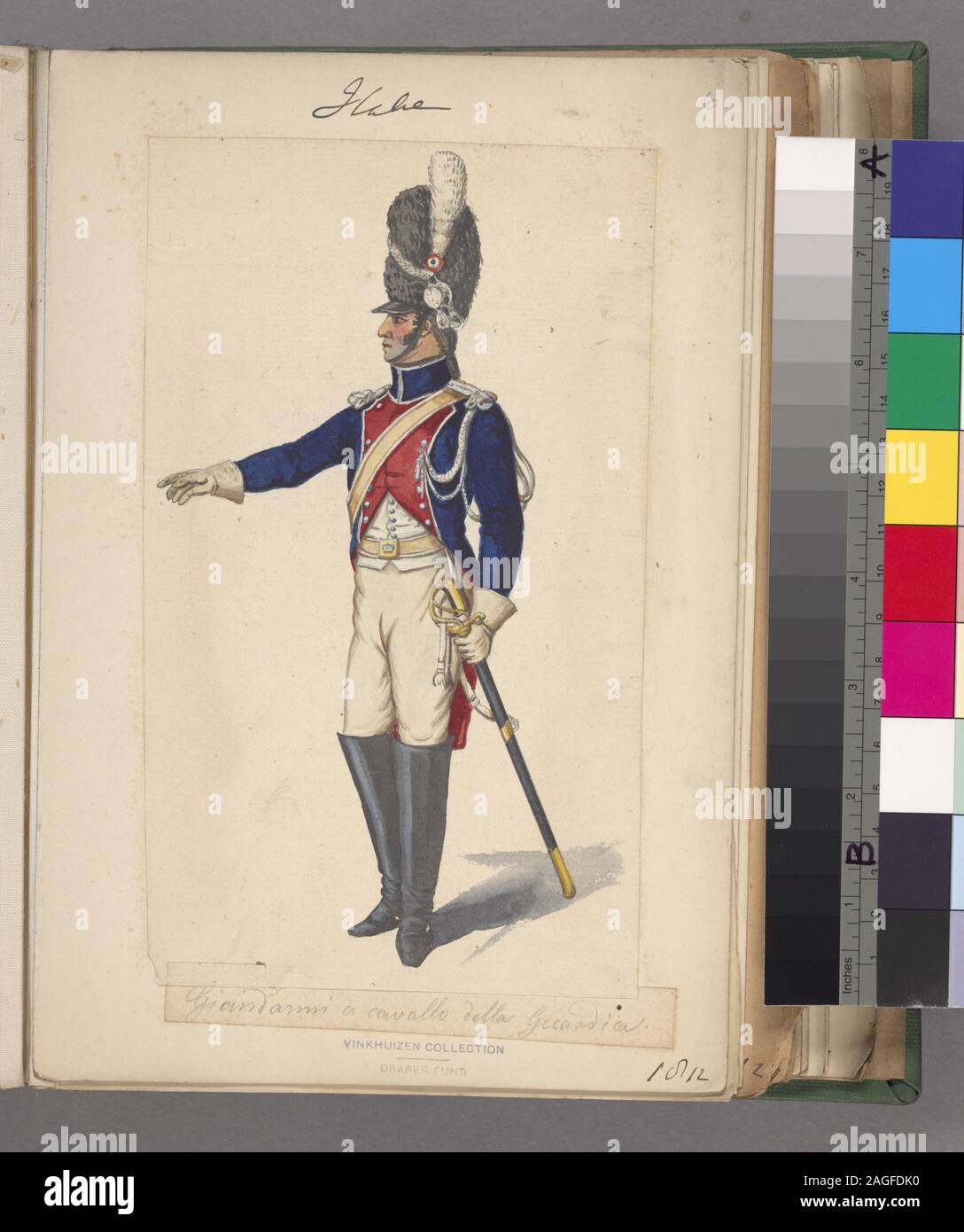 Italy Italian soldier, 1812; Italy Italian soldier, 1812 Stock Photo ...