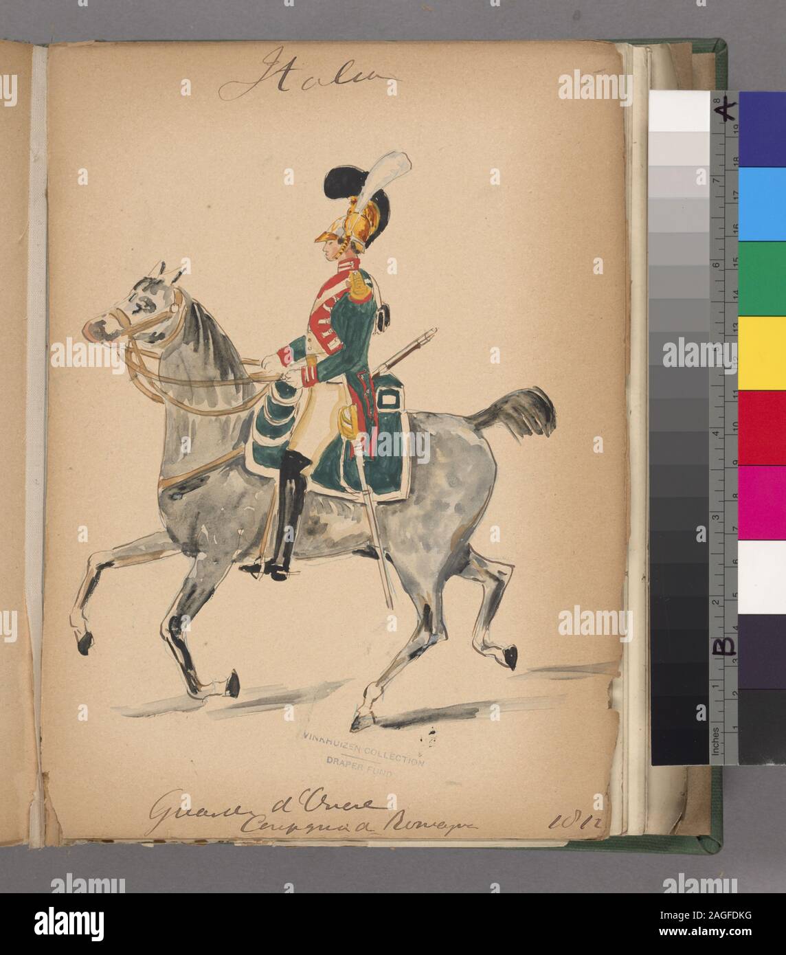 Italy Italian soldier, 1812; Italy Italian soldier, 1812 Stock Photo ...