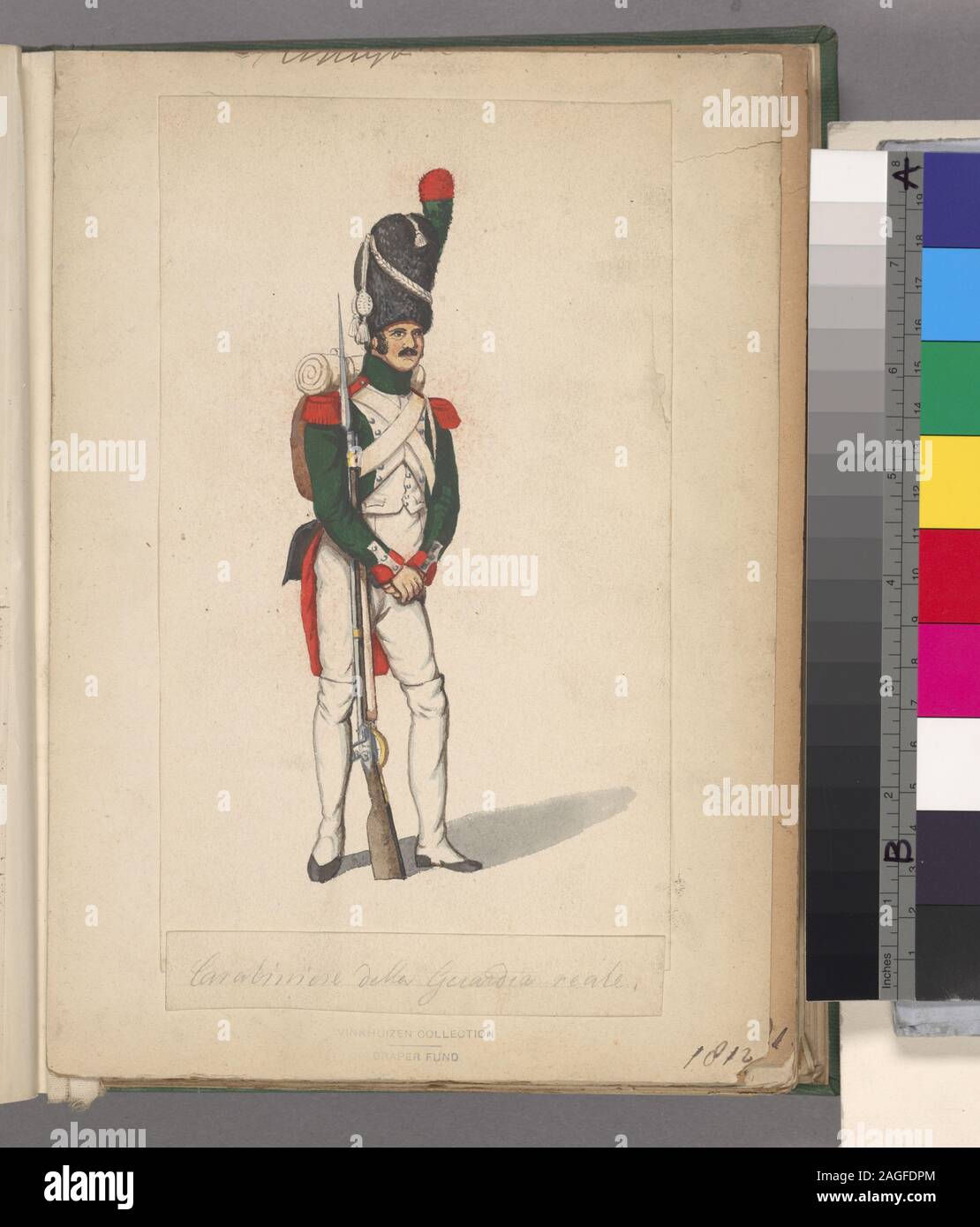 Italy Italian soldier, 1812; Italy Italian soldier, 1812 Stock Photo ...