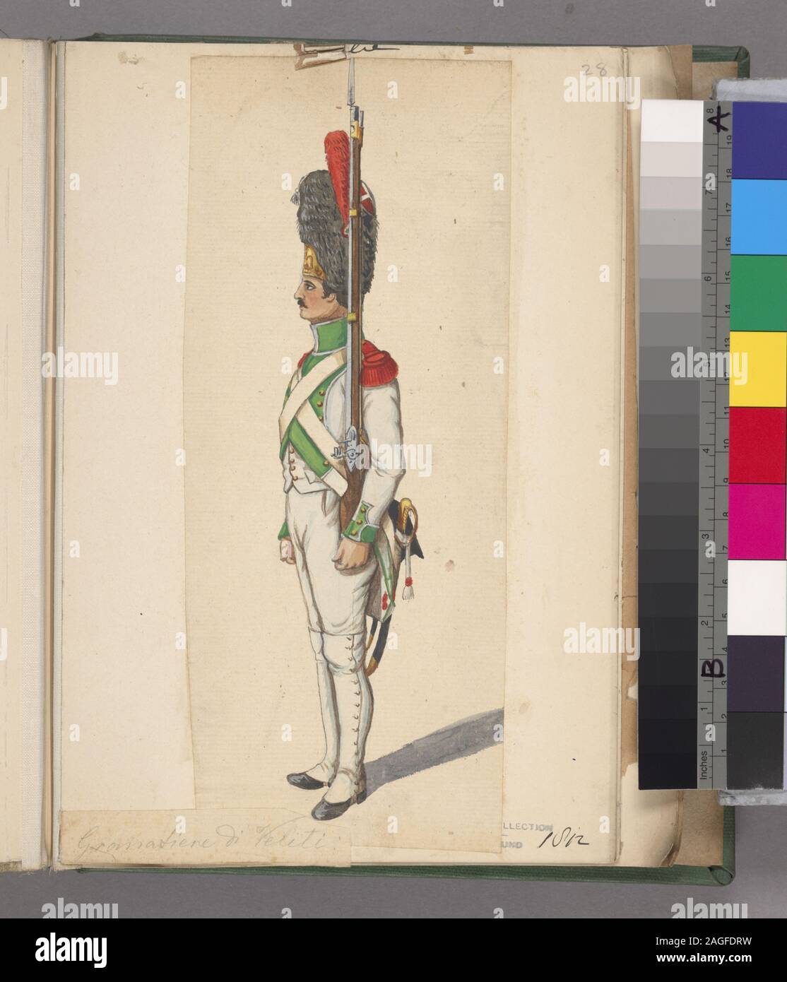 Italy Italian soldier, 1812; Italy Italian soldier, 1812 Stock Photo ...