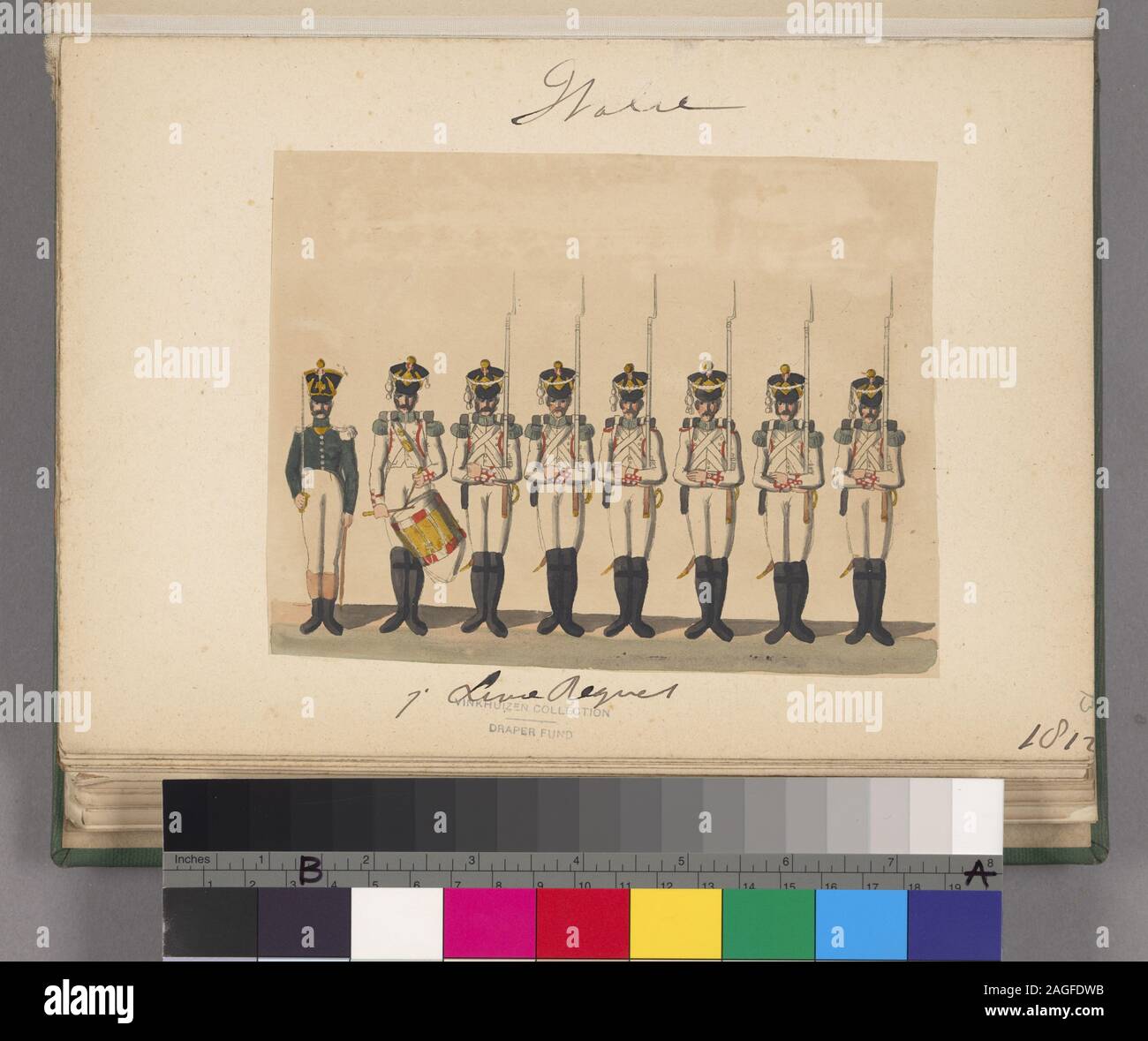 Italy Italian soldier, 1812; Italy Italian soldier, 1812 Stock Photo ...