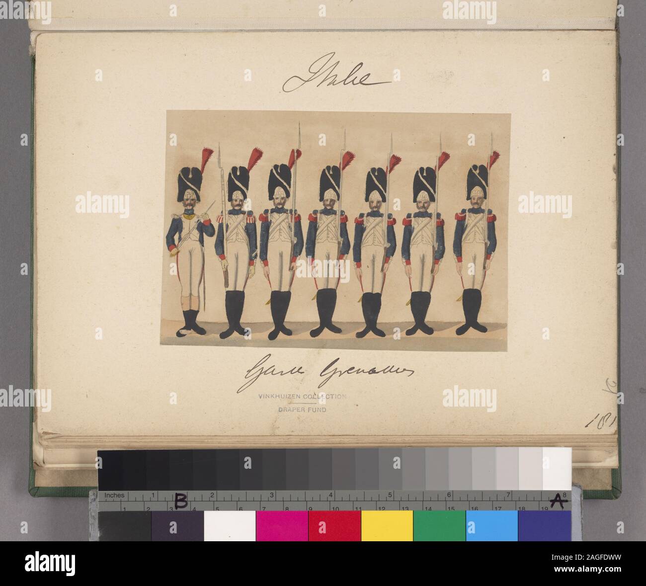 Italy Italian soldier, 1812; Italy Italian soldier, 1812 Stock Photo ...