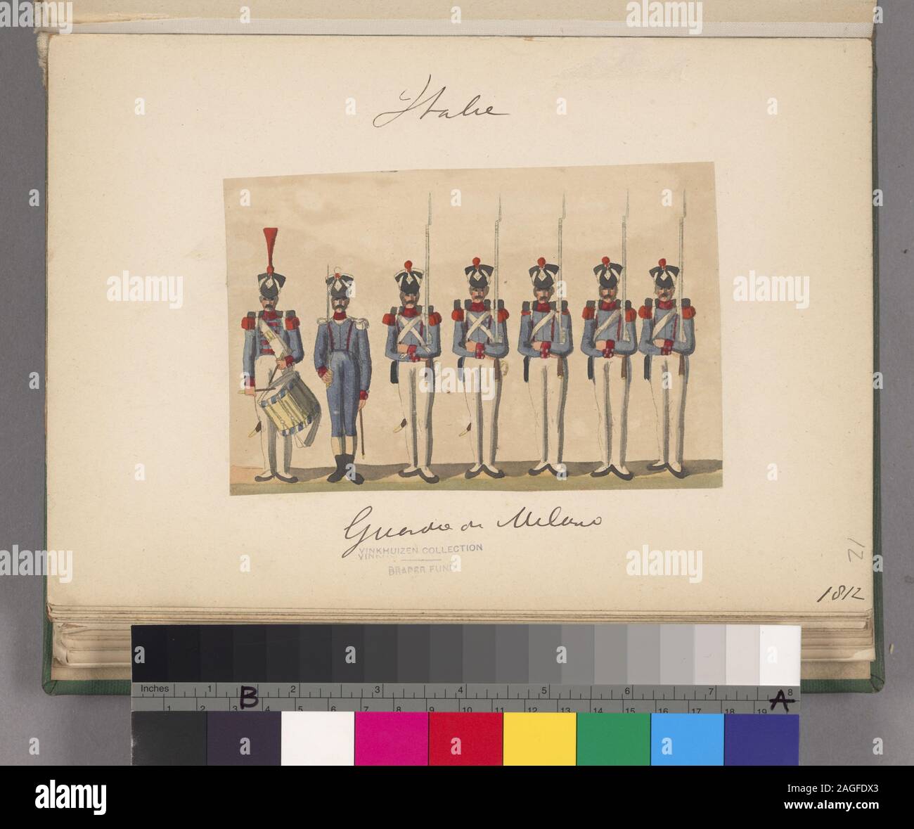 Italy Italian soldier, 1812; Italy Italian soldier, 1812 Stock Photo ...