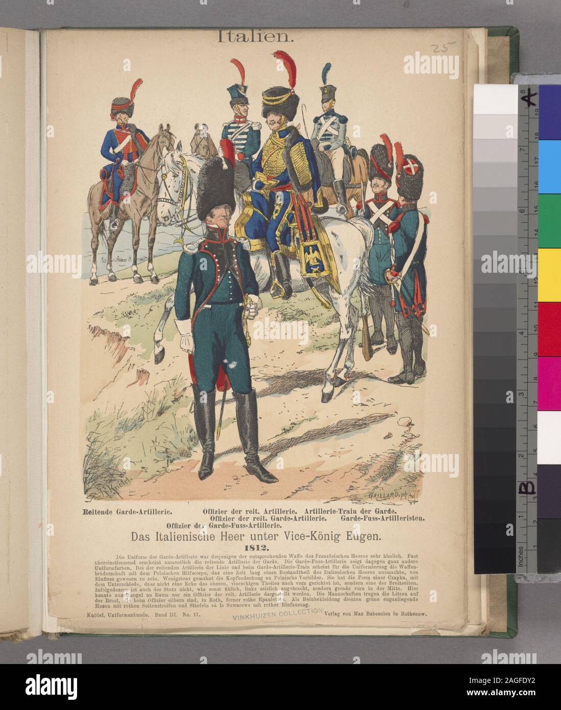 Italy Italian soldier, 1812; Italy Italian soldier, 1812 Stock Photo ...