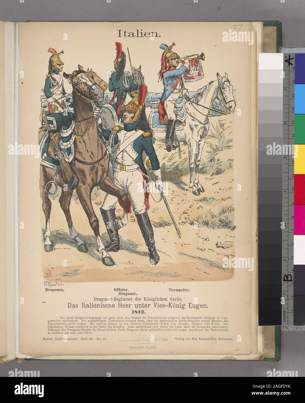 Italy Italian soldier, 1812; Italy Italian soldier, 1812 Stock Photo ...