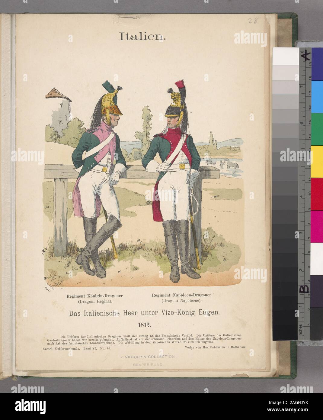 Italy Italian soldier, 1812; Italy Italian soldier, 1812 Stock Photo ...