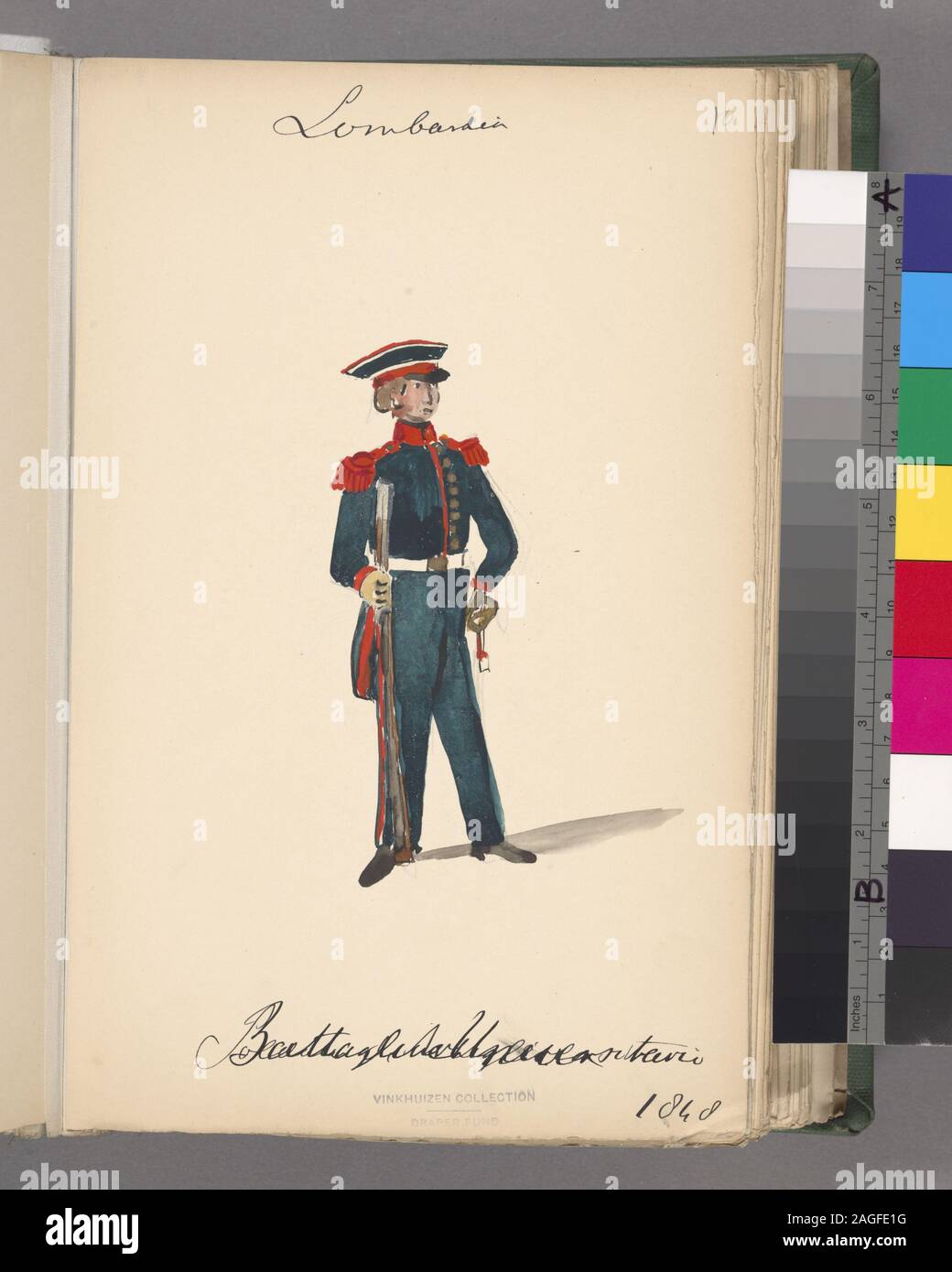 Italy Italian soldier, 1848; Italy Italian soldier, 1848 Stock Photo ...