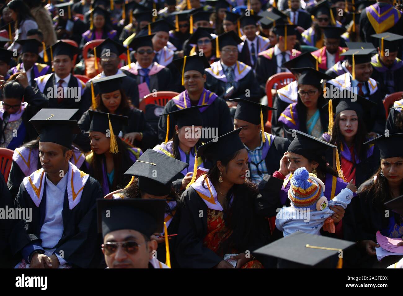 December 19, 2019, Lalitpur, Nepal: Graduate students participate ...