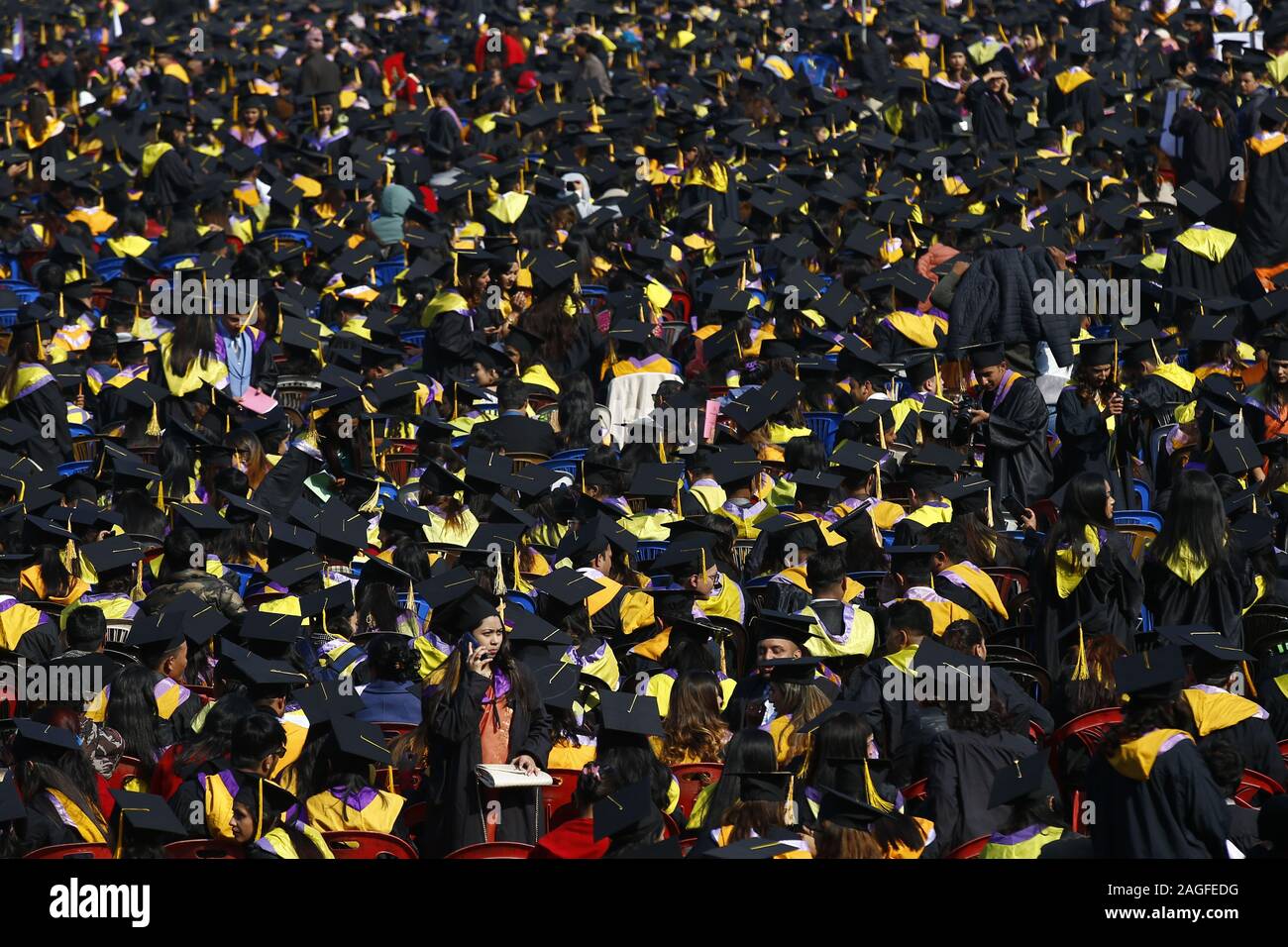 December 19, 2019, Lalitpur, Nepal: Graduate students participate ...