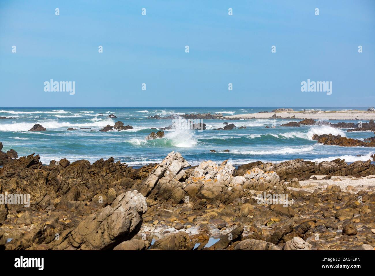 Cape Agulhas (also known as Cape of the Needles) - the southern-most ...