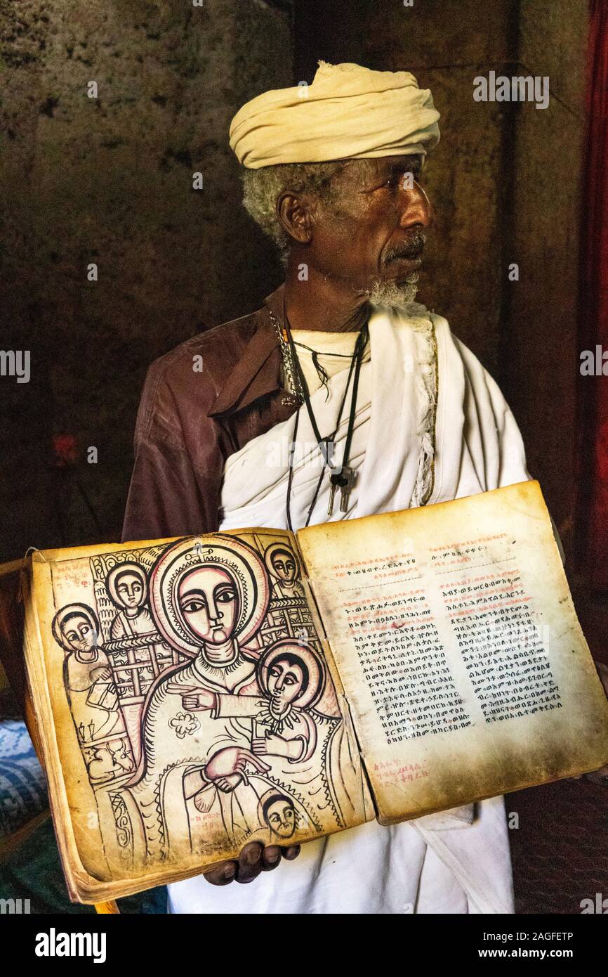 Ethiopia, Amhara Region, Lalibela, Arbatu Ensessa, Biblia Chirkos ...