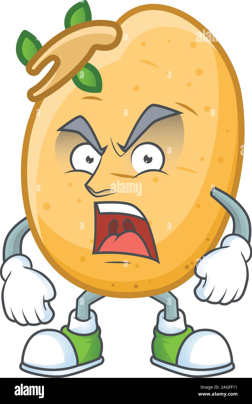 Angry Cartoon Potato