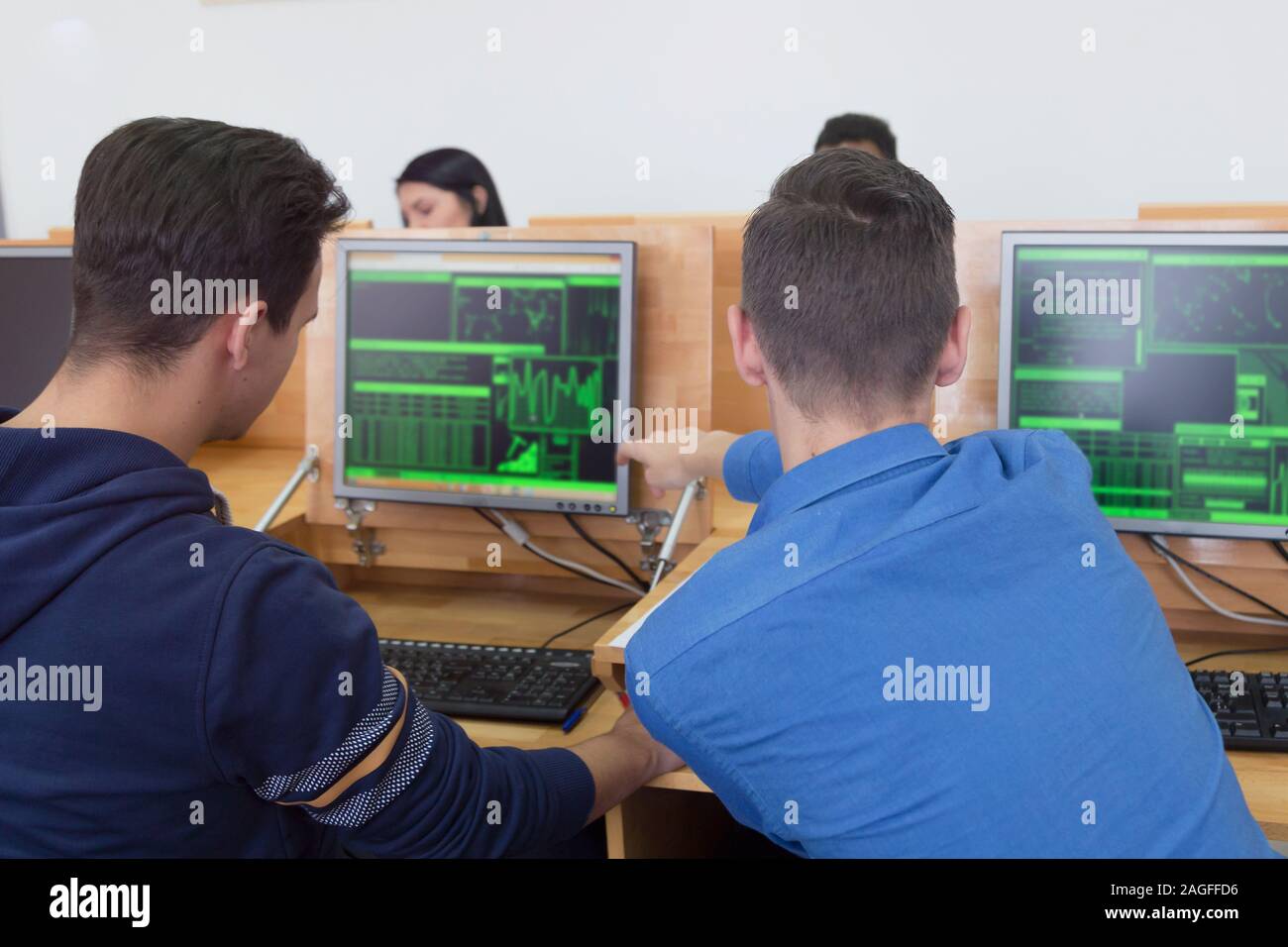University mixed race Students, african, american and european during ...