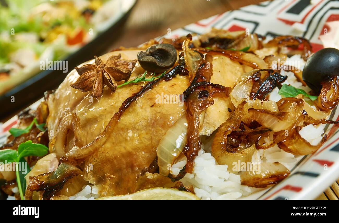 Senegalese Lemon Chicken , African Chicken Yassa Popular in West Africa ...