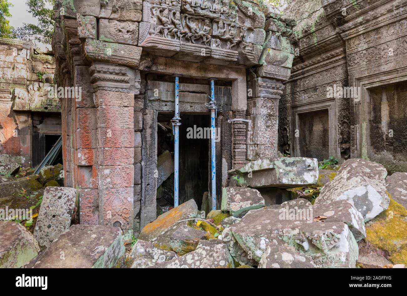 Ta Prohm Temple also known as Tomb Raider Temple, Siem Reap, Cambodia ...