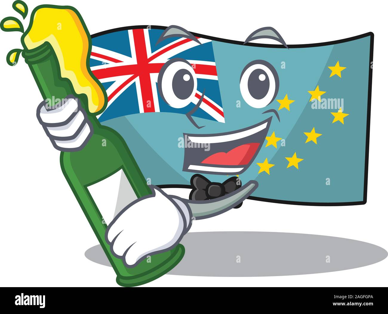 Flag pole tuvalu Stock Vector Images - Alamy