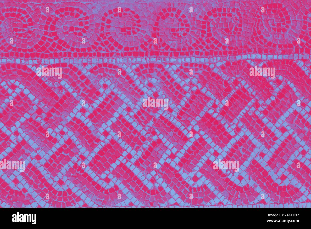 Pink magenta and gray gradient pattern, floor mosaic, abstract ...