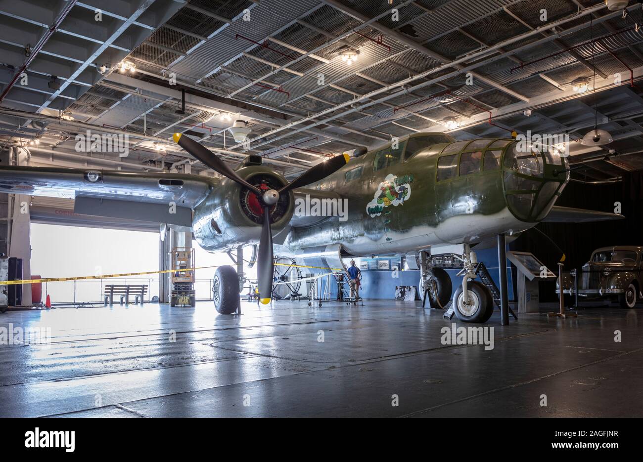 Yorktown hangar bay hi-res stock photography and images - Alamy