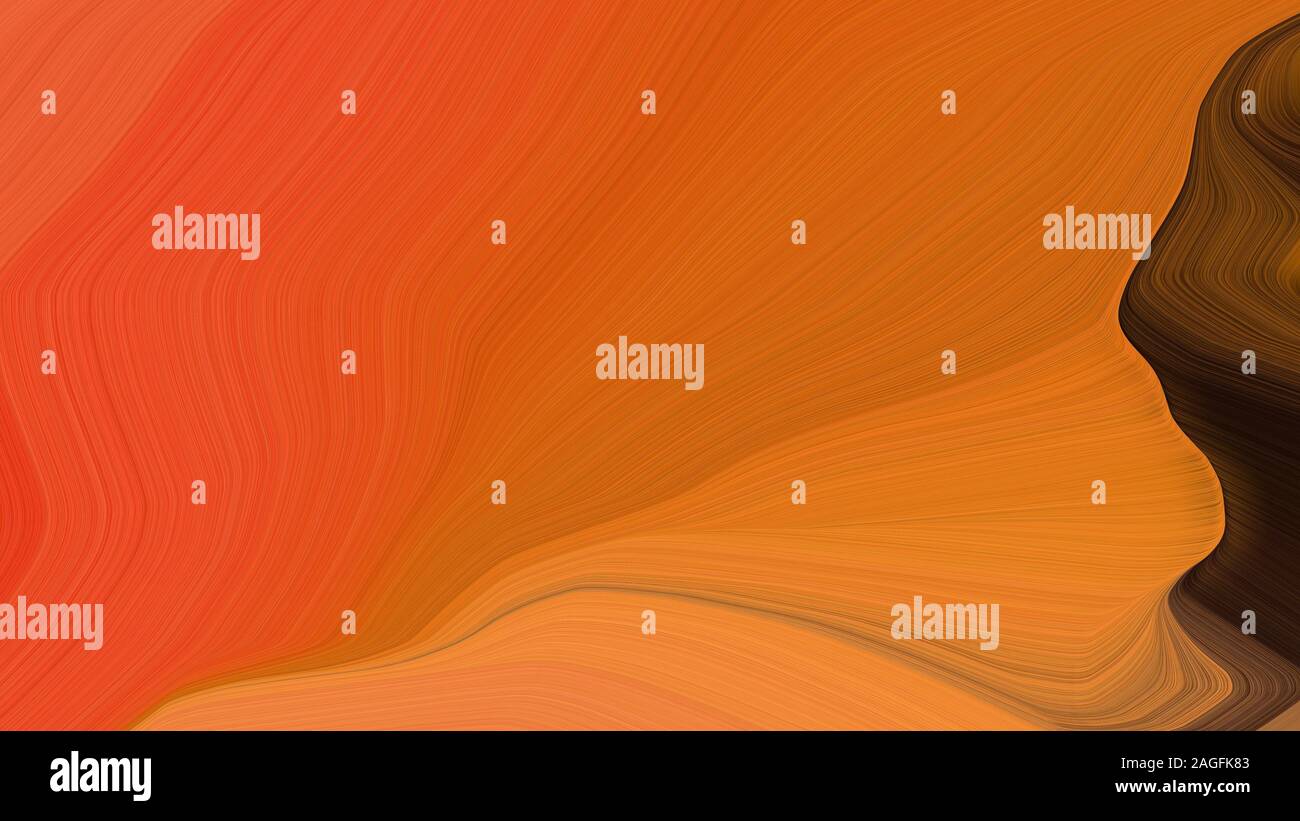 simple colorful contemporary waves illustration with coffee, very dark ...