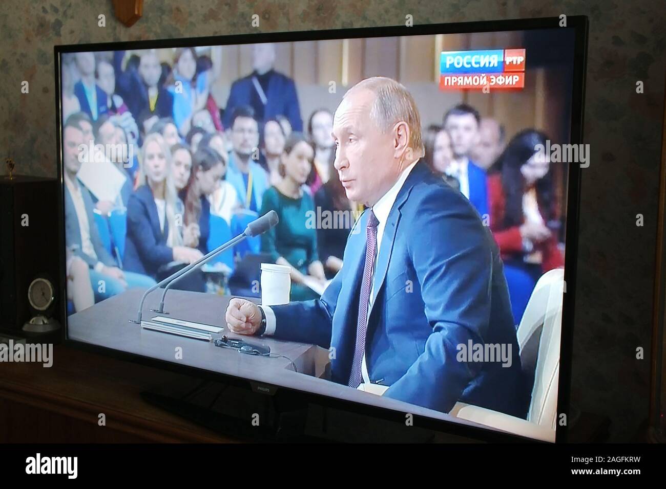 Vladimir Putin's big press conference Stock Photo - Alamy