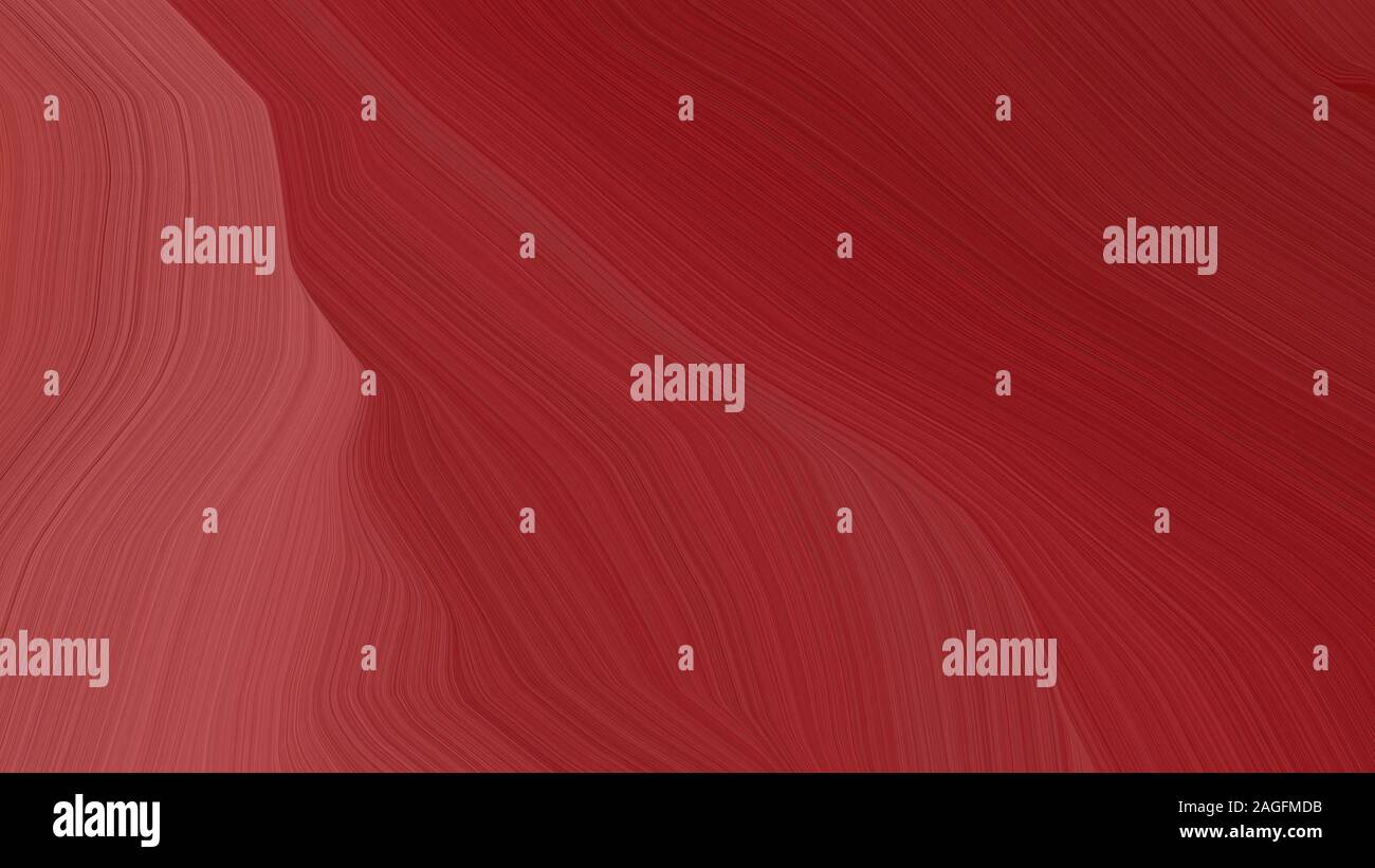 simple colorful smooth swirl waves background design with firebrick ...